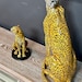 Leopard Sitting Statue , Majestic Leopard, Leopar Figure, Animal Statue ...
