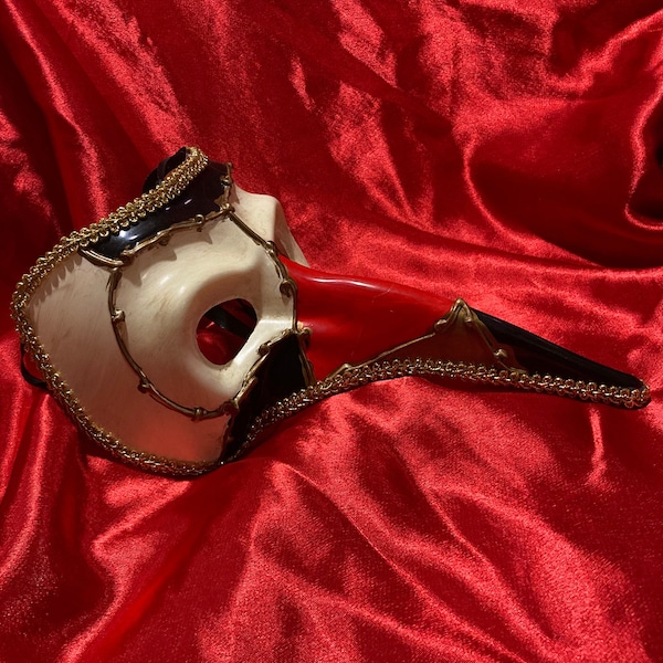 Red Masquerade Mask - Etsy