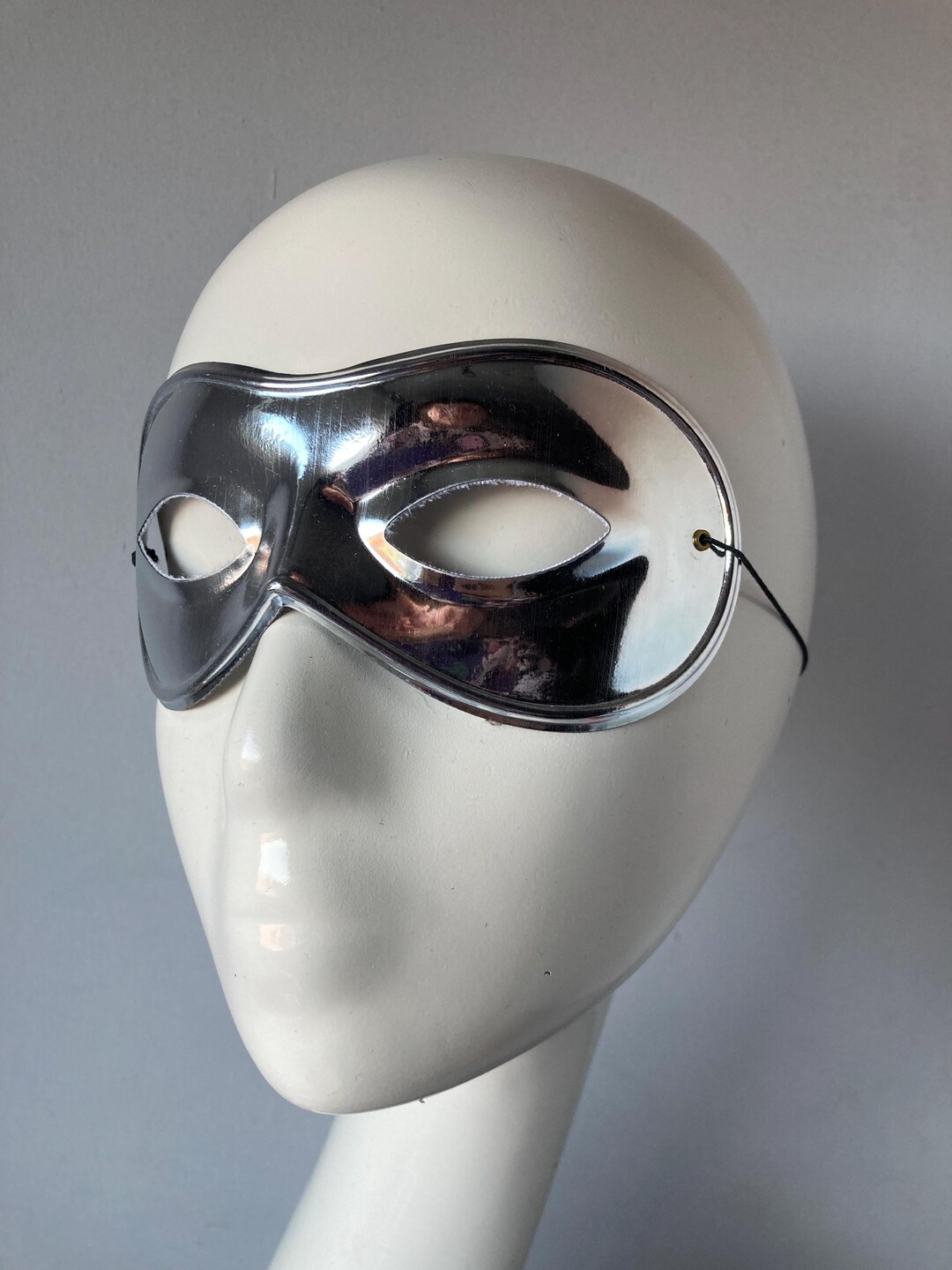 Classic Silver Masquerade Mask Unisex Disguise Excellent Quality Disco ...