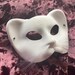 White Venetian Cat Mask Traditional Masquerade Mask Vintage Panther ...