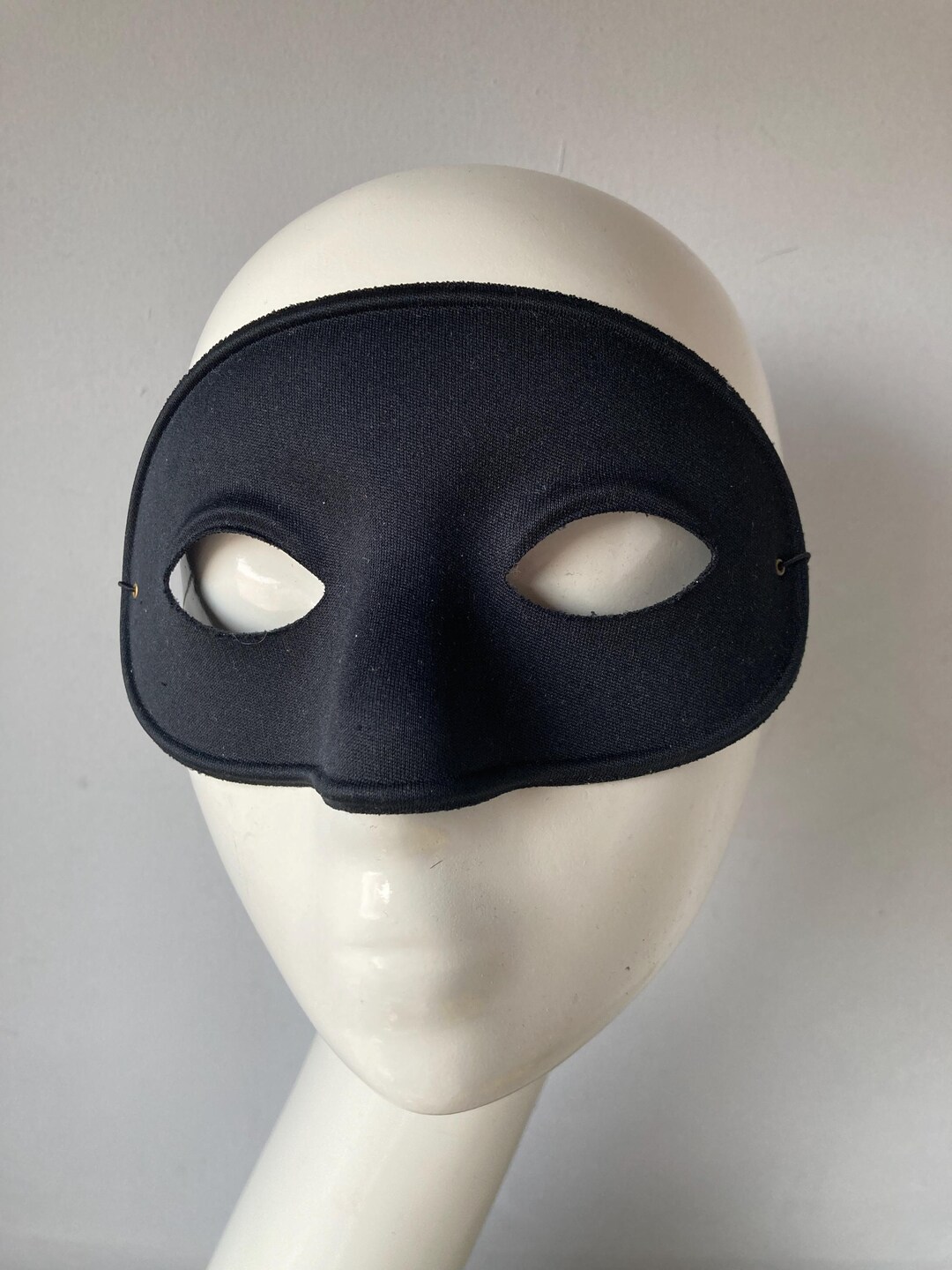 Handmade Italian Masquerade Mask: Plain Black Half Face - Etsy