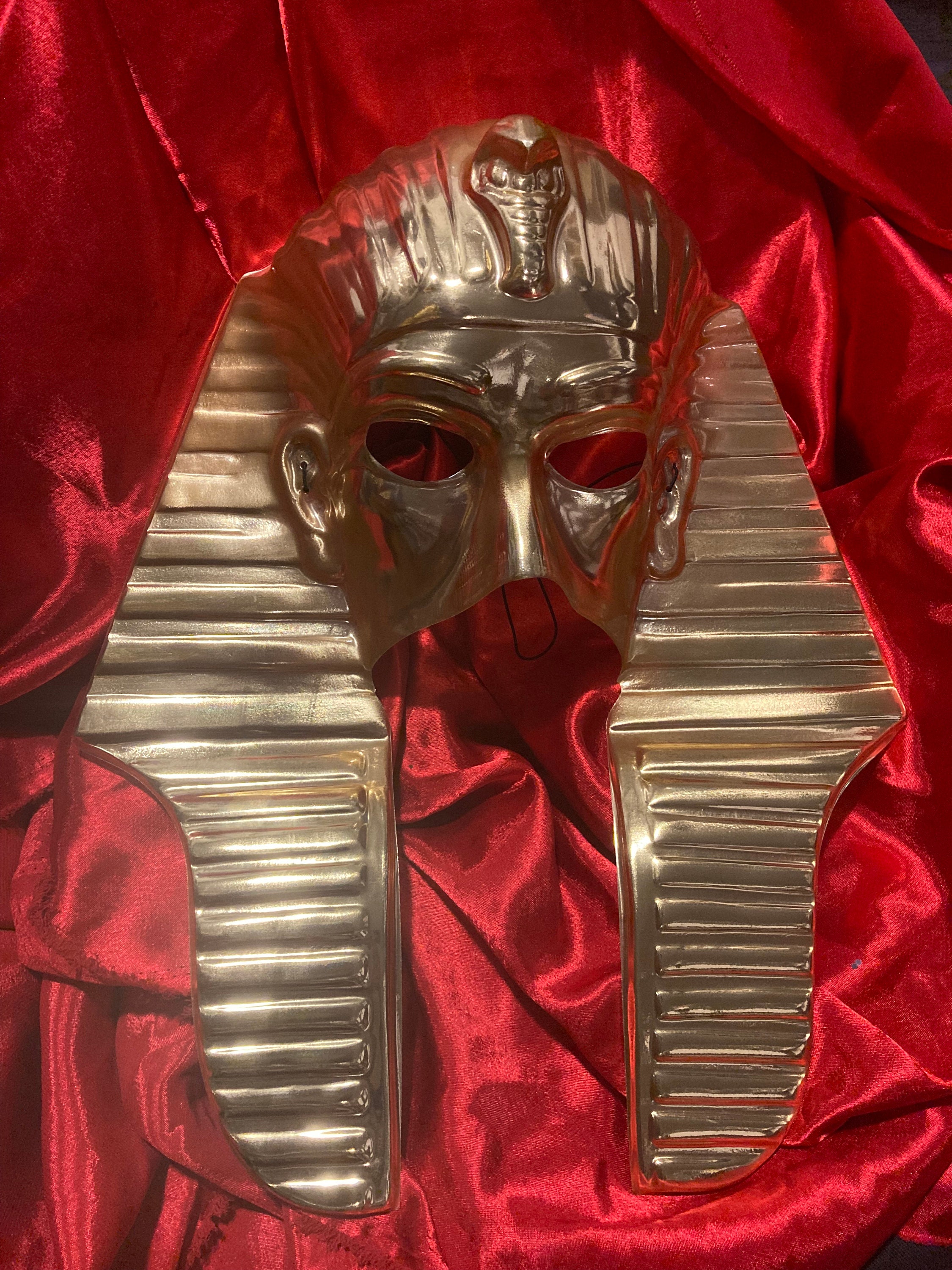 Egyptian Masquerade Mask Tutankhamun Cleopatra Mens Costume - Etsy