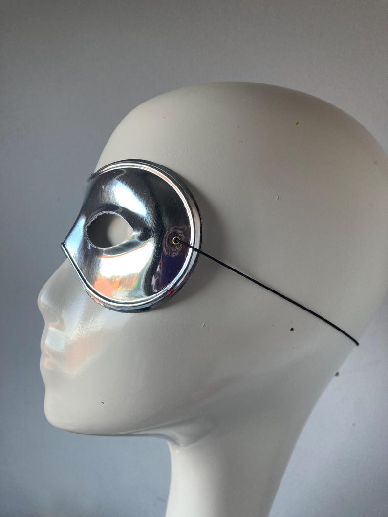 Classic Silver Masquerade Mask Unisex Disguise Excellent Quality Disco ...
