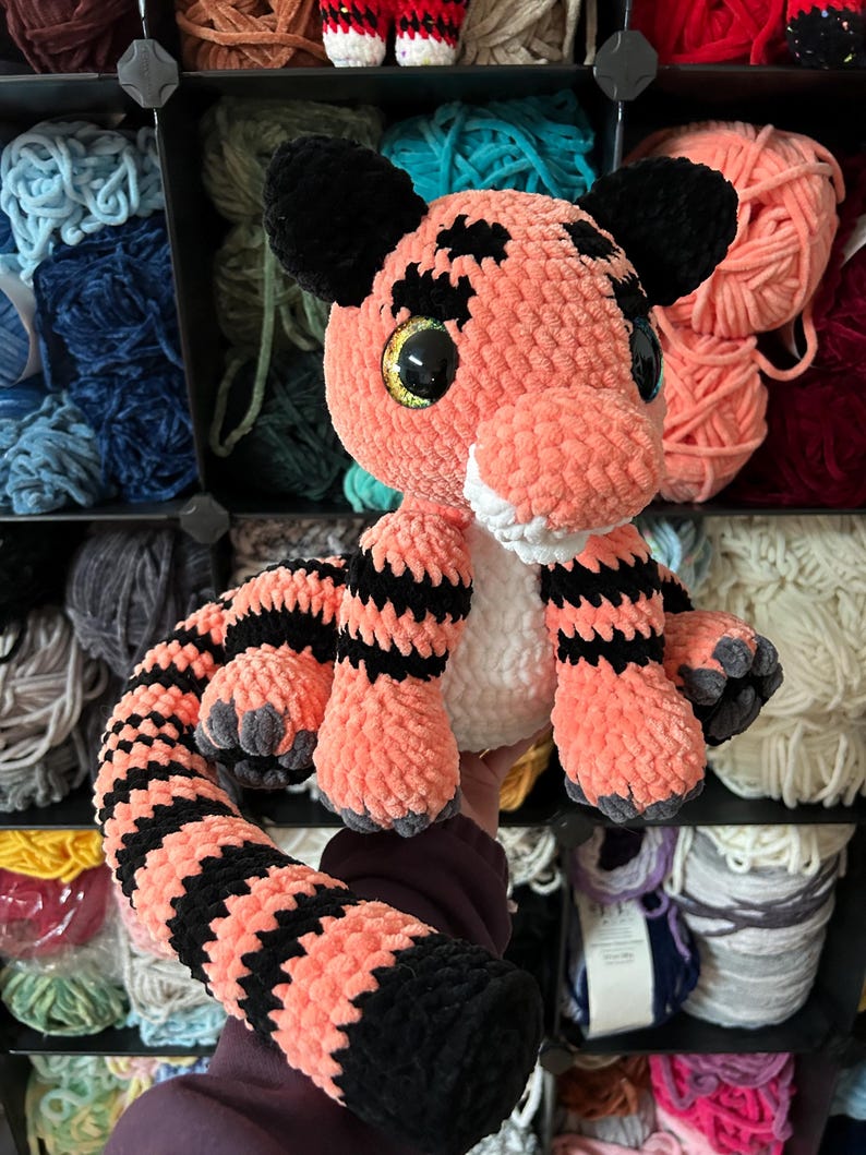 Tiggy the Tiger, Crochet Pattern, Tiger, PDF Crochet Pattern - Etsy
