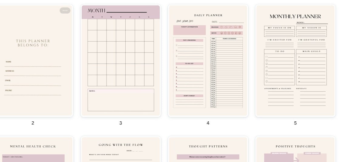 Daily Planner - Etsy