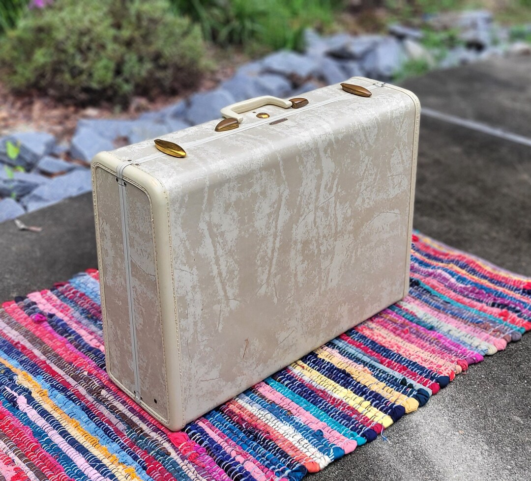 Samsonite Vintage 1950's Hard-sided Heavy Duty Suitcase W/hangers ...