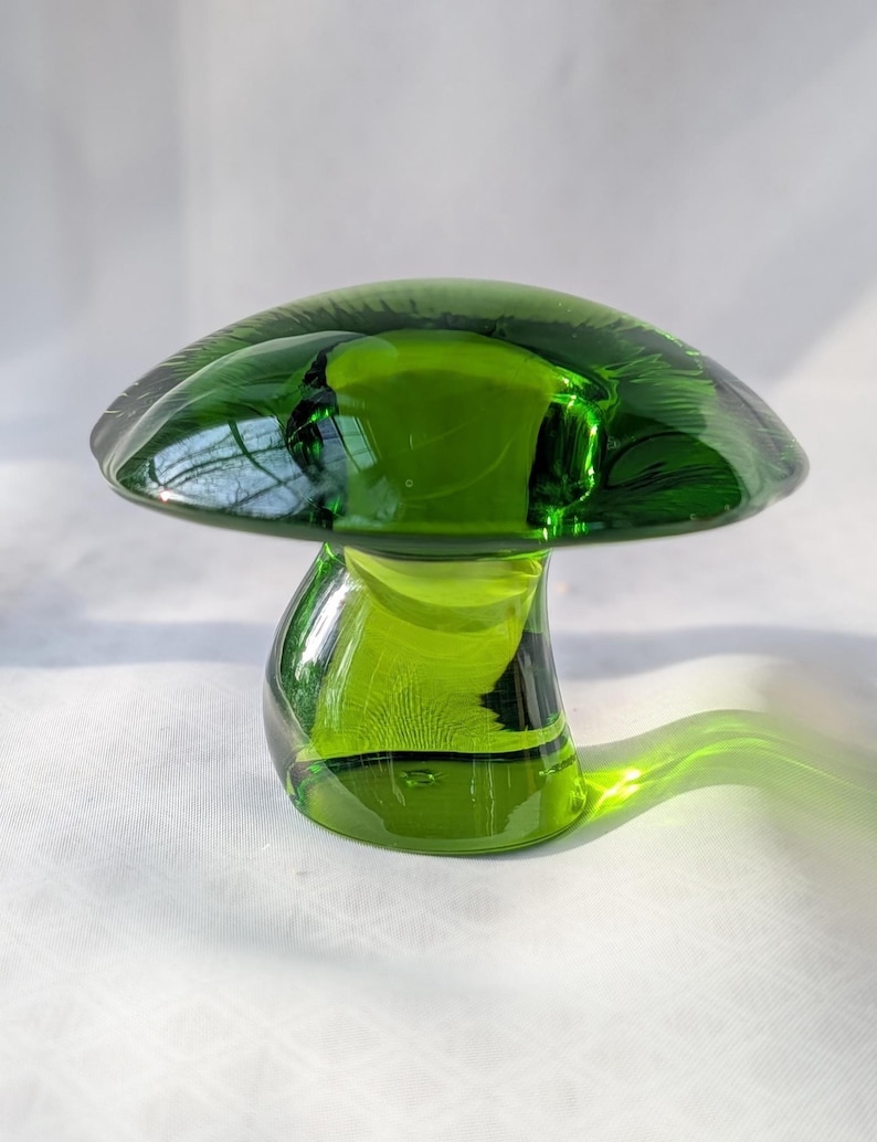 Vintage Viking Epic Mushroom Paperweights! Persimmon, Avocado Green ...