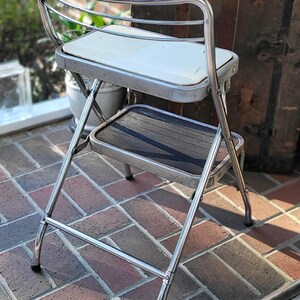 Wonderful Vintage 1950's Era Metal/chrome Folding 2-step Stool. Fully ...