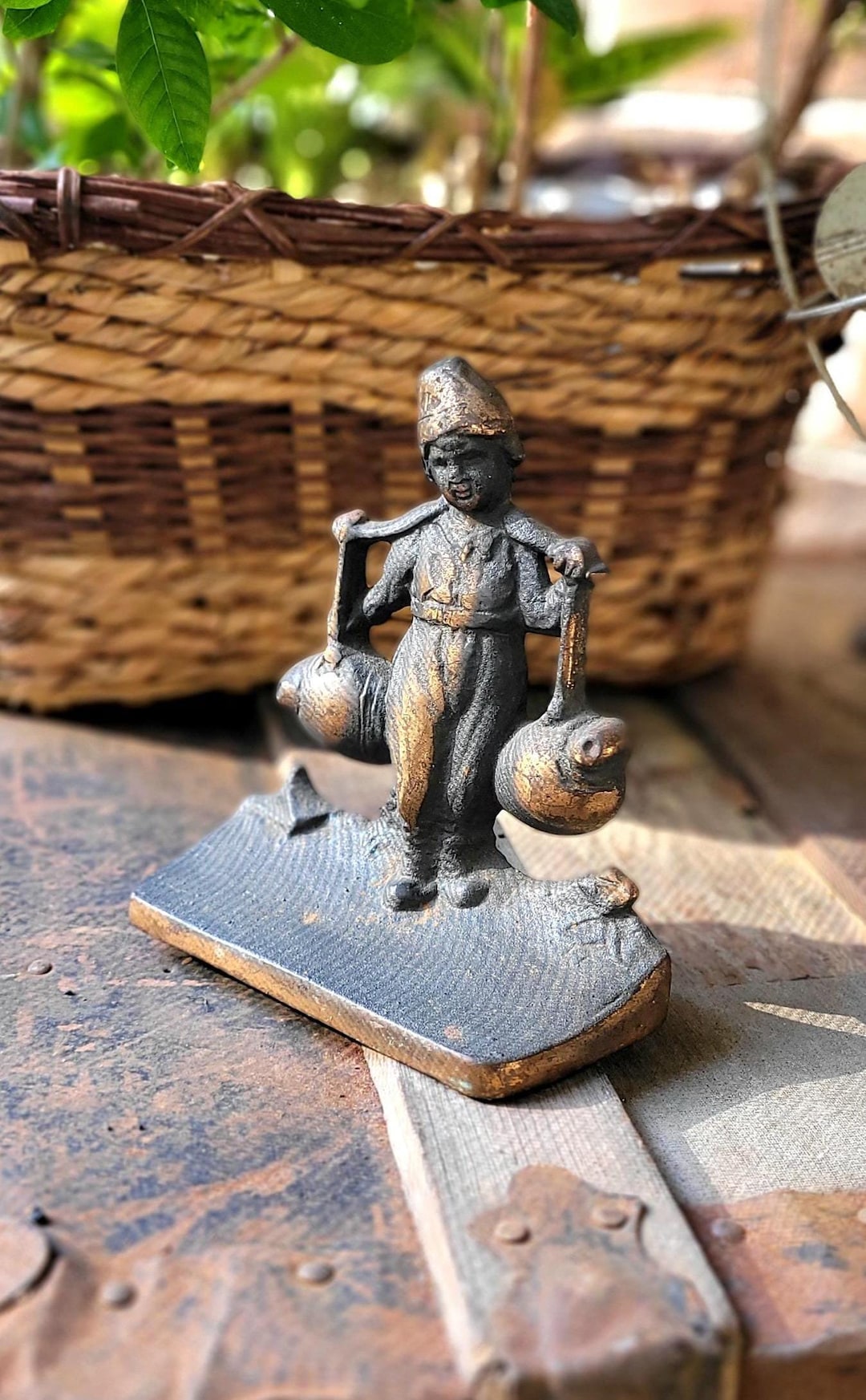 Vintage (or Antique) "the Dutch Boy" Cast Iron With Bronze Finish (I ...