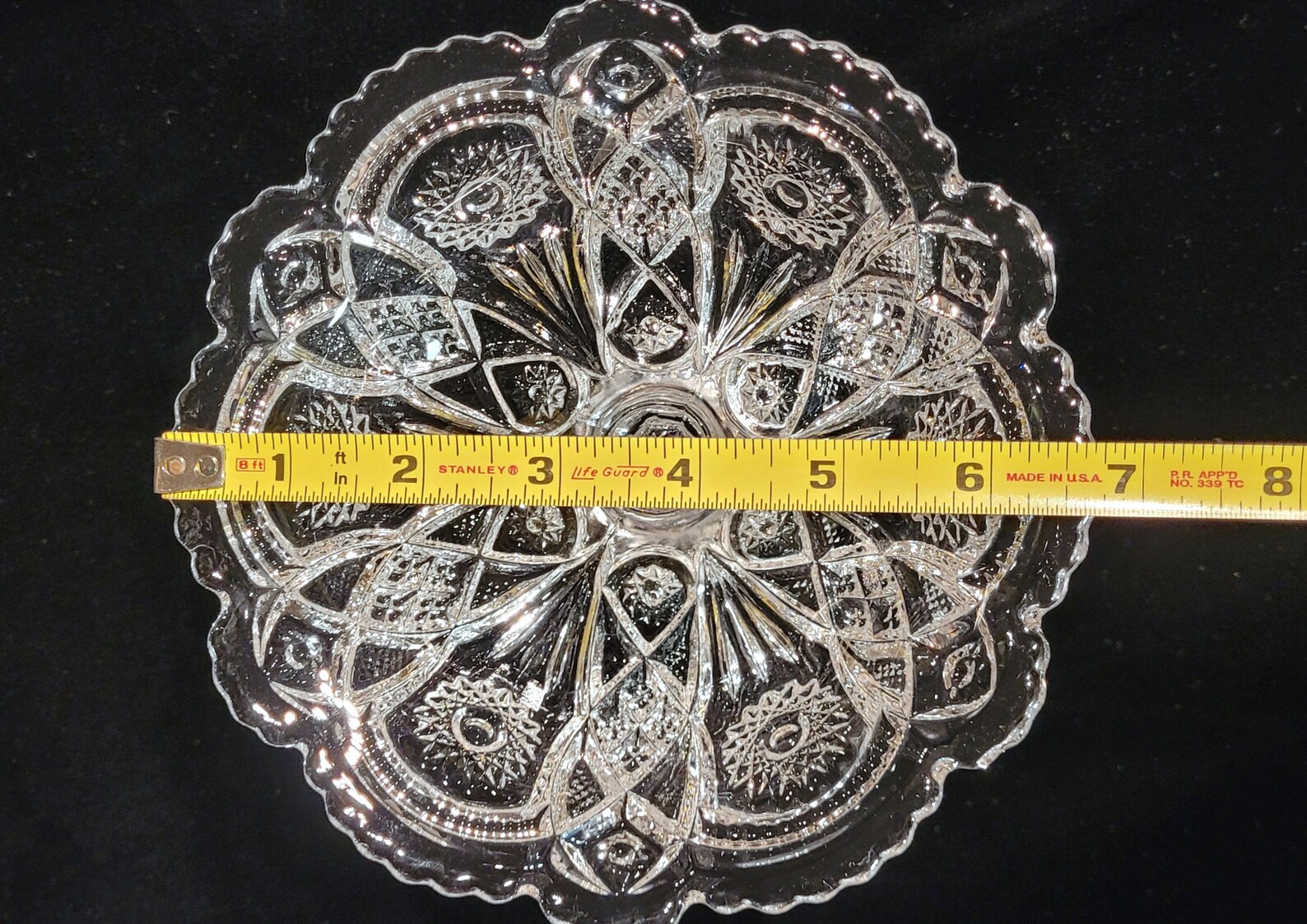 Eapg-early American Pressed Glass Ornate Antique Flared Compote ...