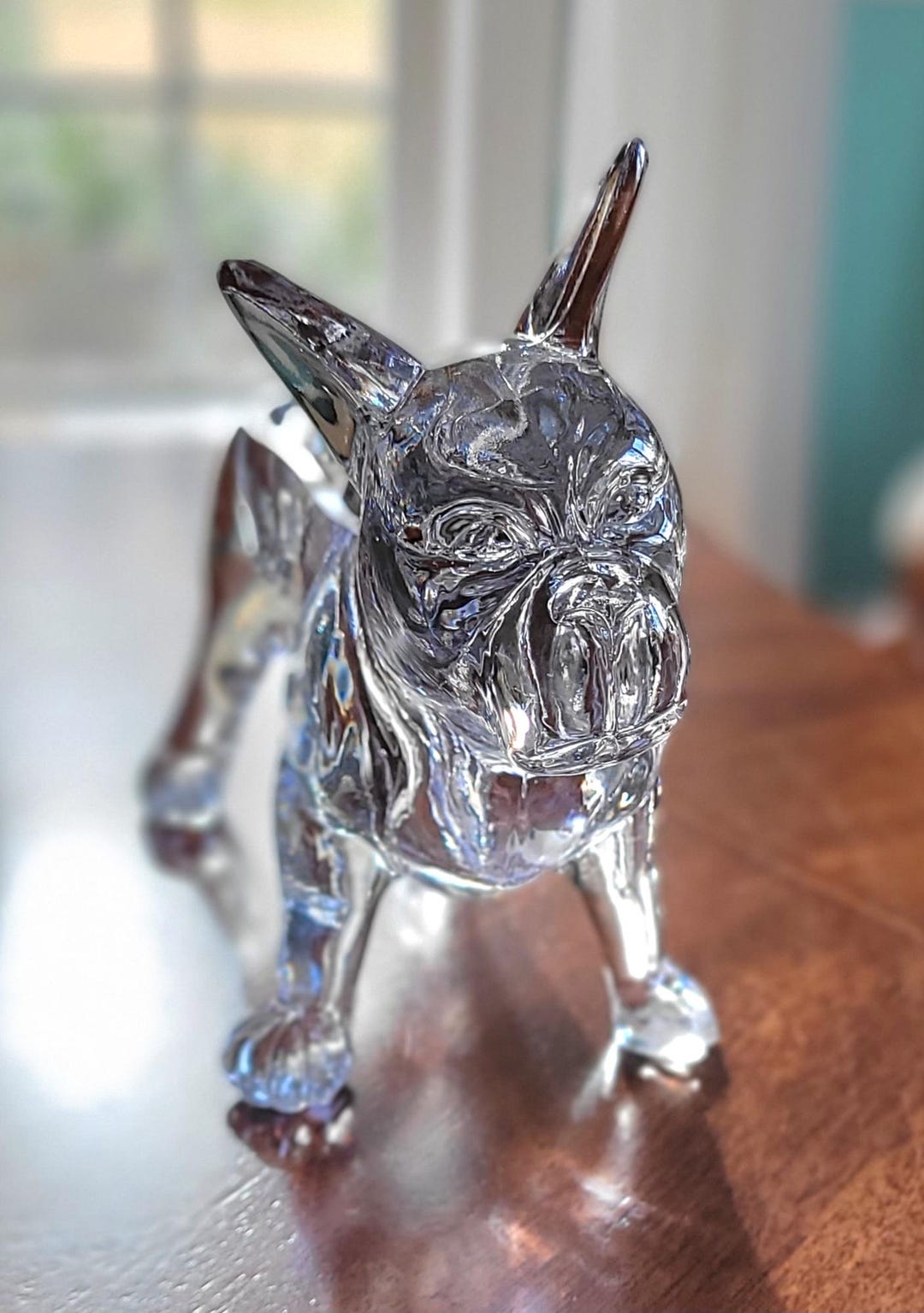 Antique Clear Glass Dog Candy Dish by Co-operative Flint Co. 6"h×8"lx3 ...