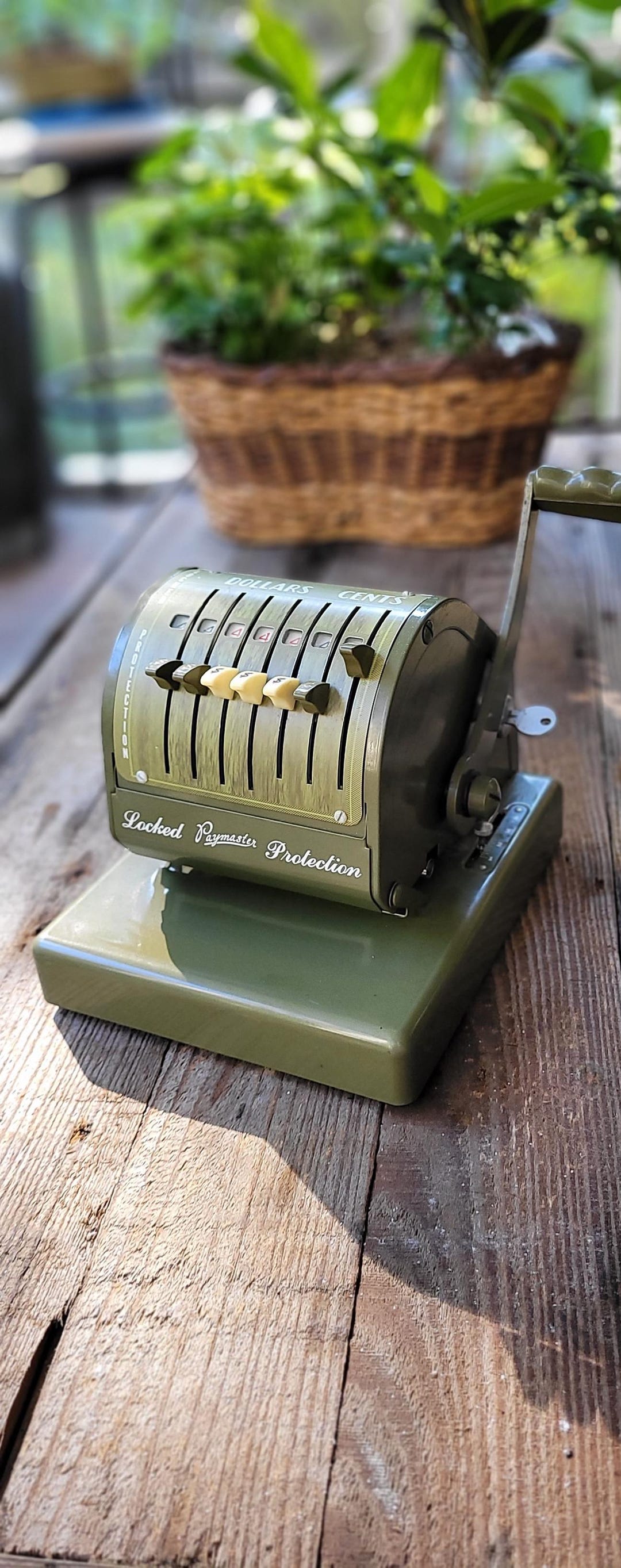 Paymaster X-550 Series 1960's Vintage Lockable Check Writer/embosser ...