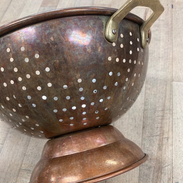 Copper Colander - Etsy