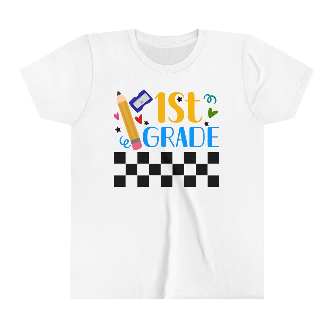 1st Grade T-shirt, Kids, Back to School, Tee, Student - Etsy