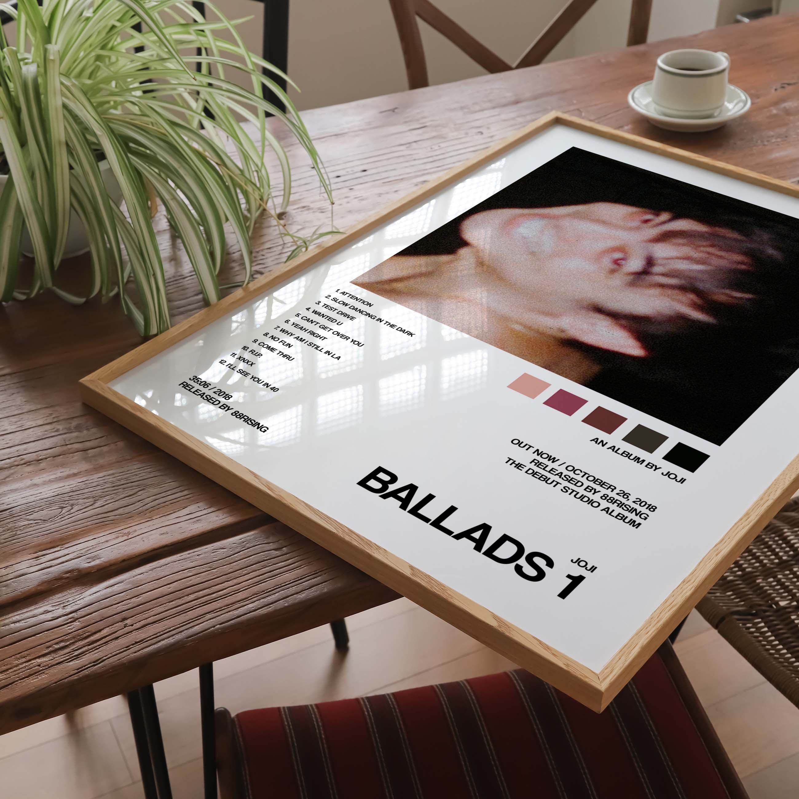 Joji 'ballads 1' Album Cover Poster, Poster Print Wall Art, Custom ...