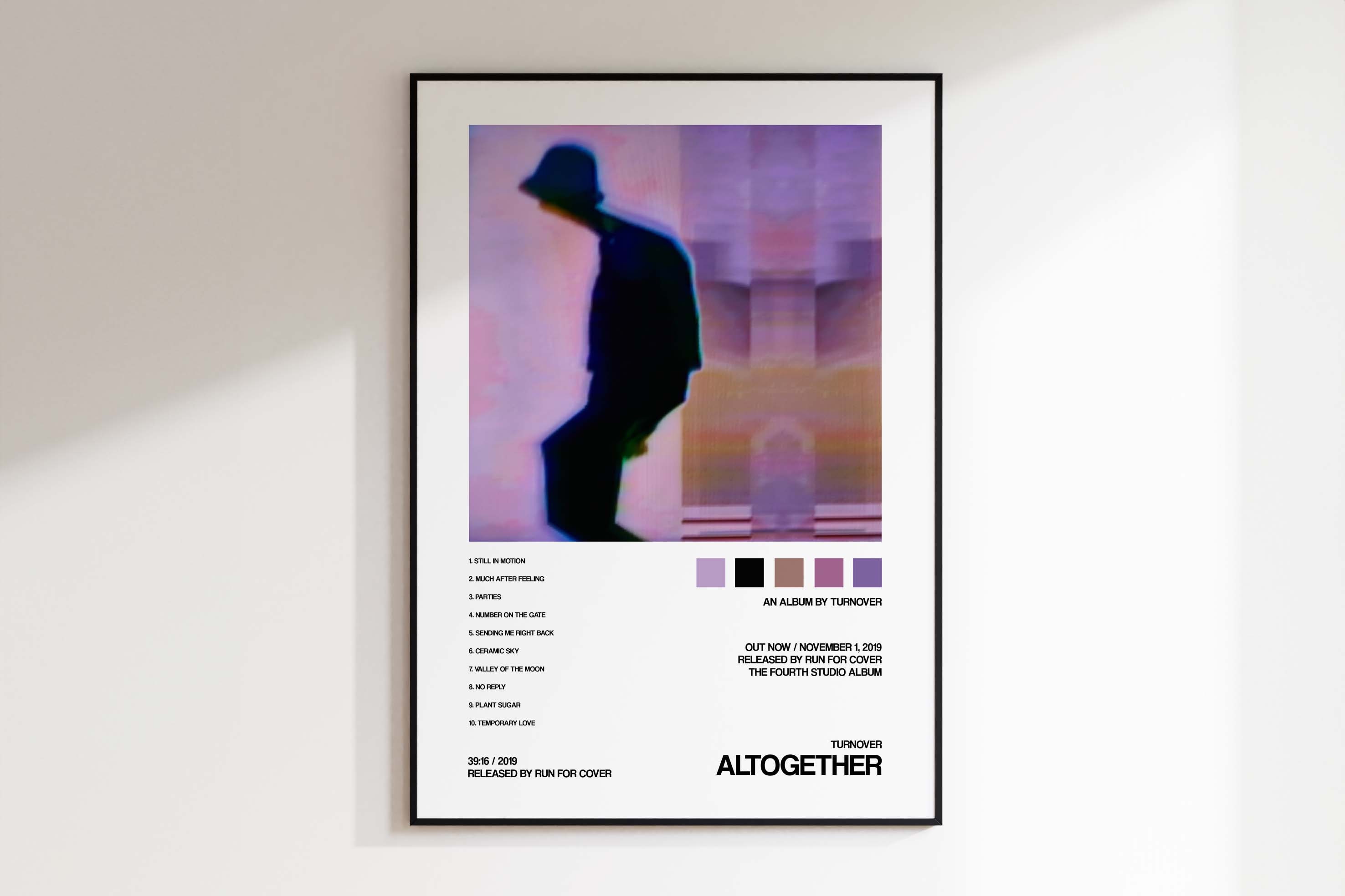 Turnover 'altogether Album Cover Poster, Poster Print Wall Art, Custom ...