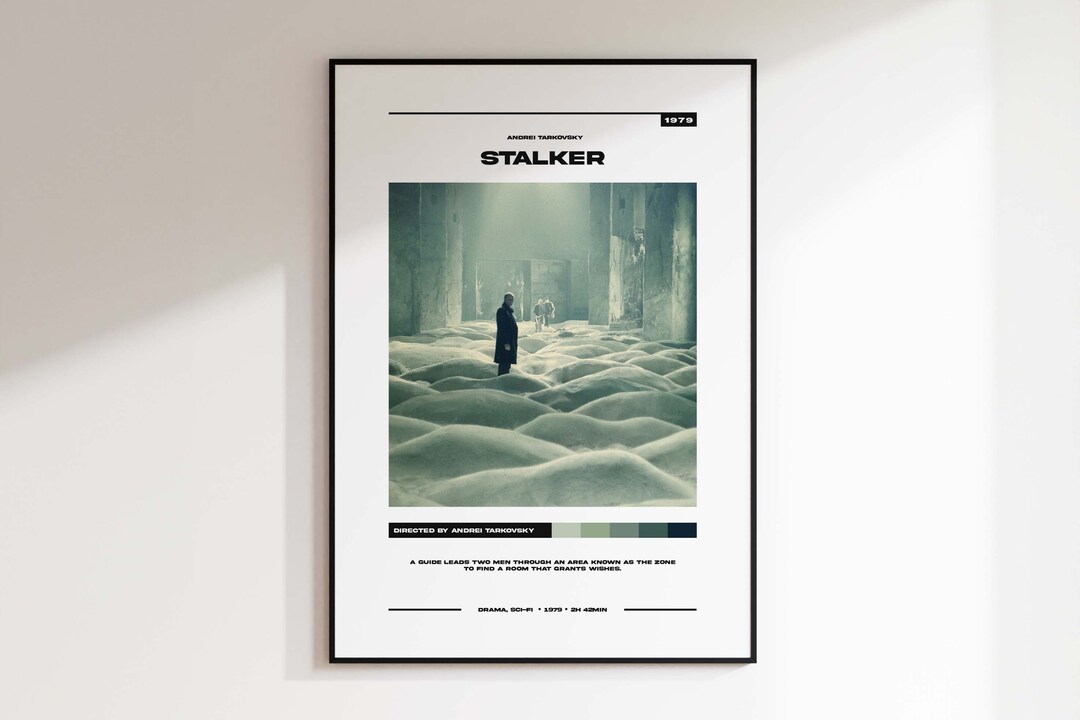 Minimalist Movie Poster 'andrei Tarkovsky' by Stalker, Vintage Movie ...