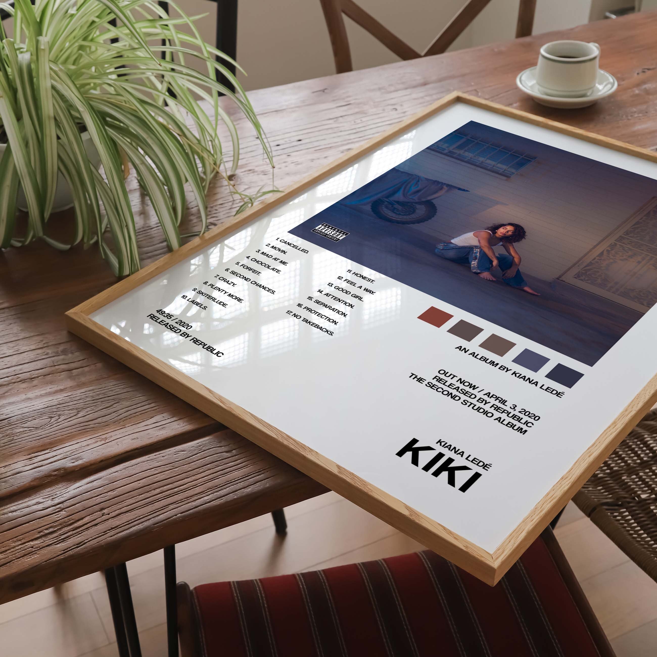 Kiana Lede Kiki Album Cover Poster Poster Print Wall Art Custom Poster Tracklist Poster