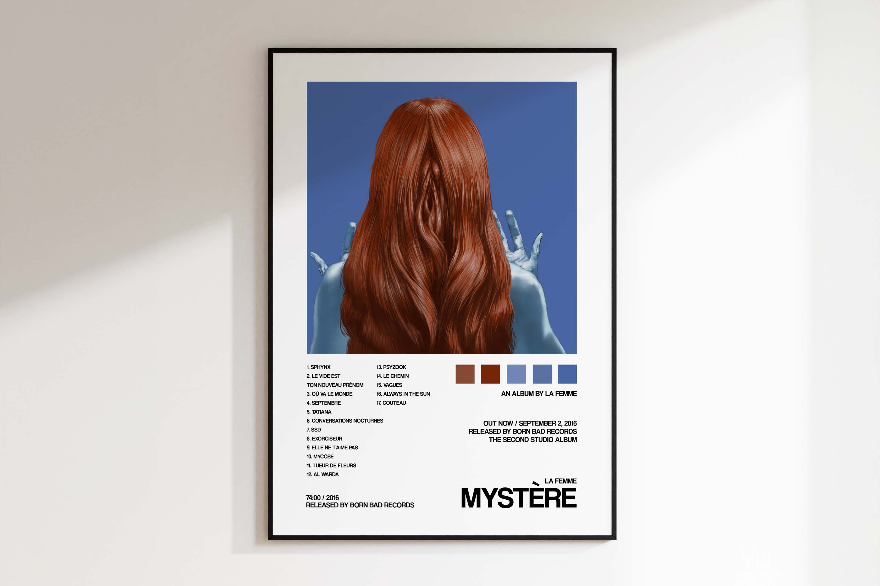 La Femme 'mystere' Album Cover Poster, Poster Print Wall Art, Custom ...
