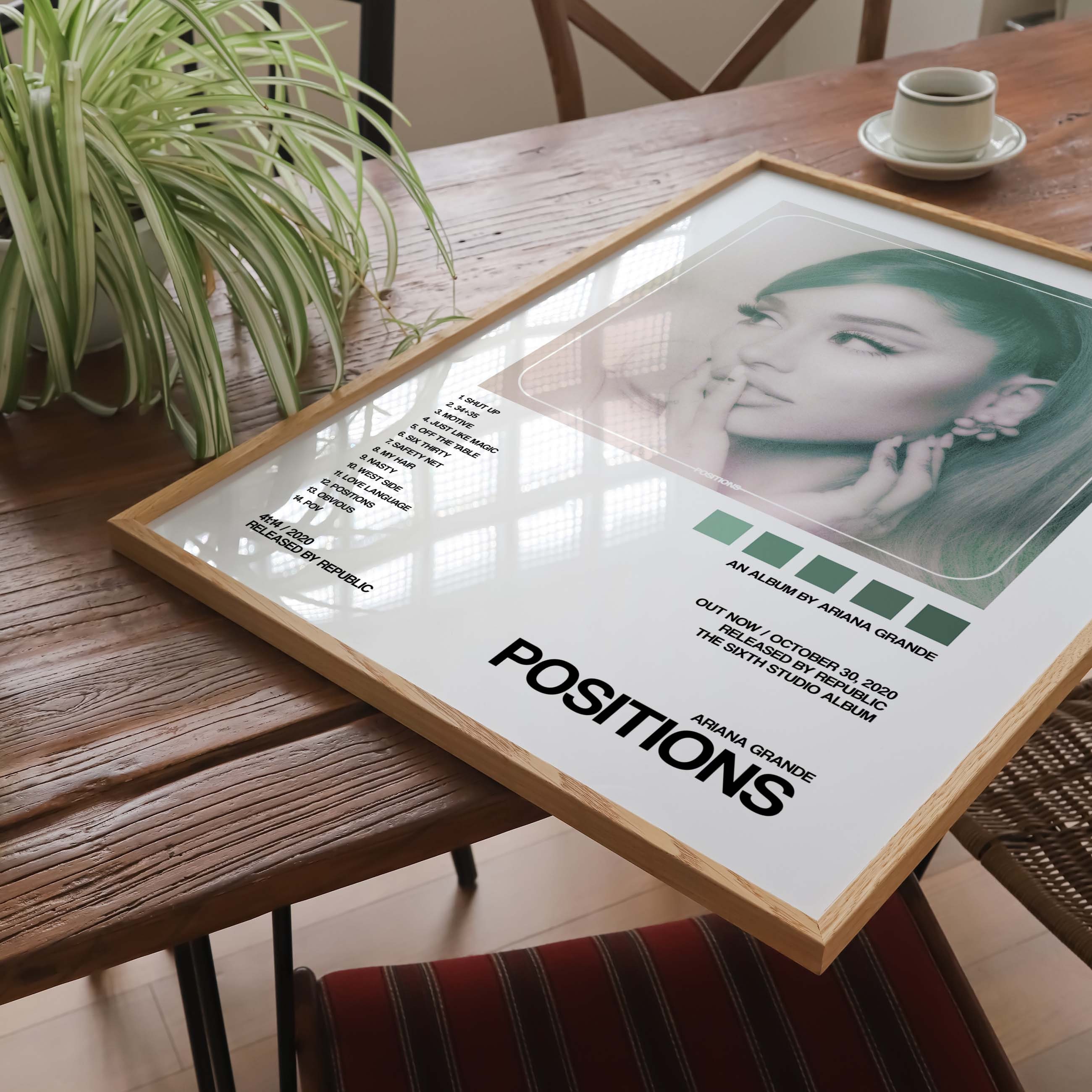 Ariana Grande 'positions' Album Cover Poster, Poster Print Wall Art ...