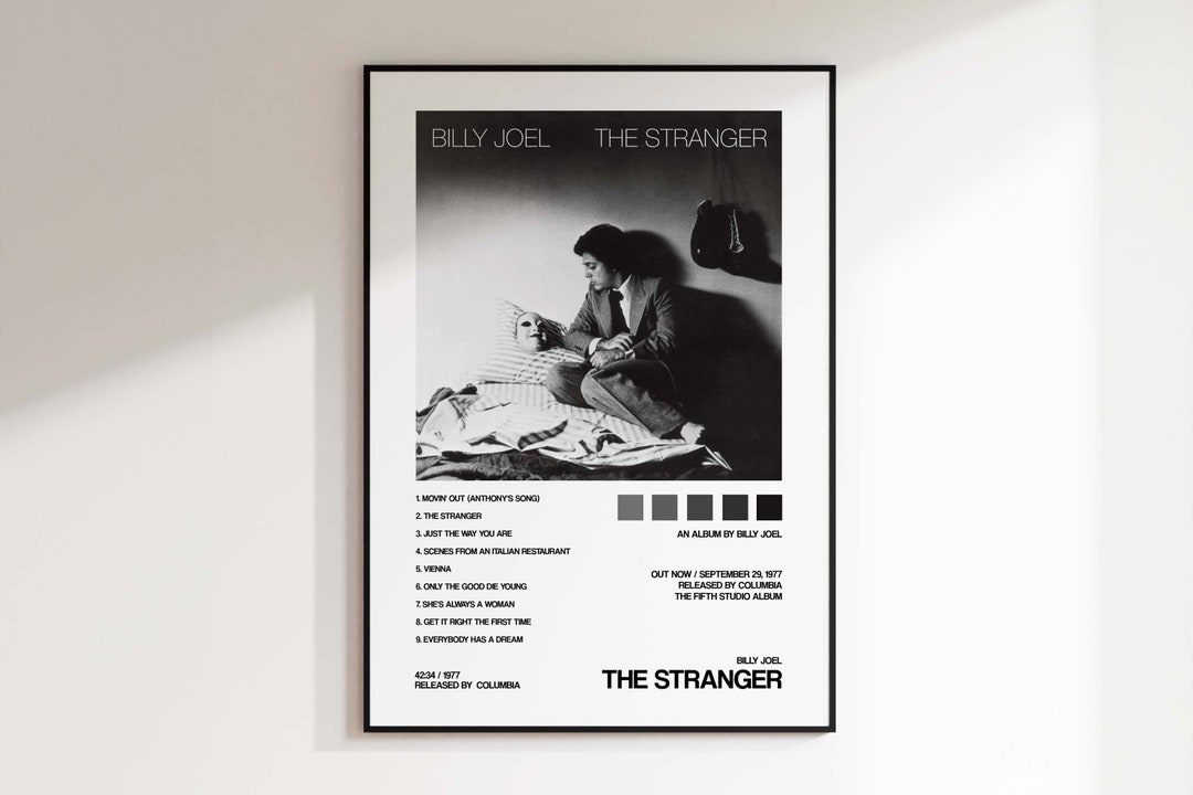 Billy Joel 'the Stranger' Album Cover Poster, Poster Print Wall Art ...