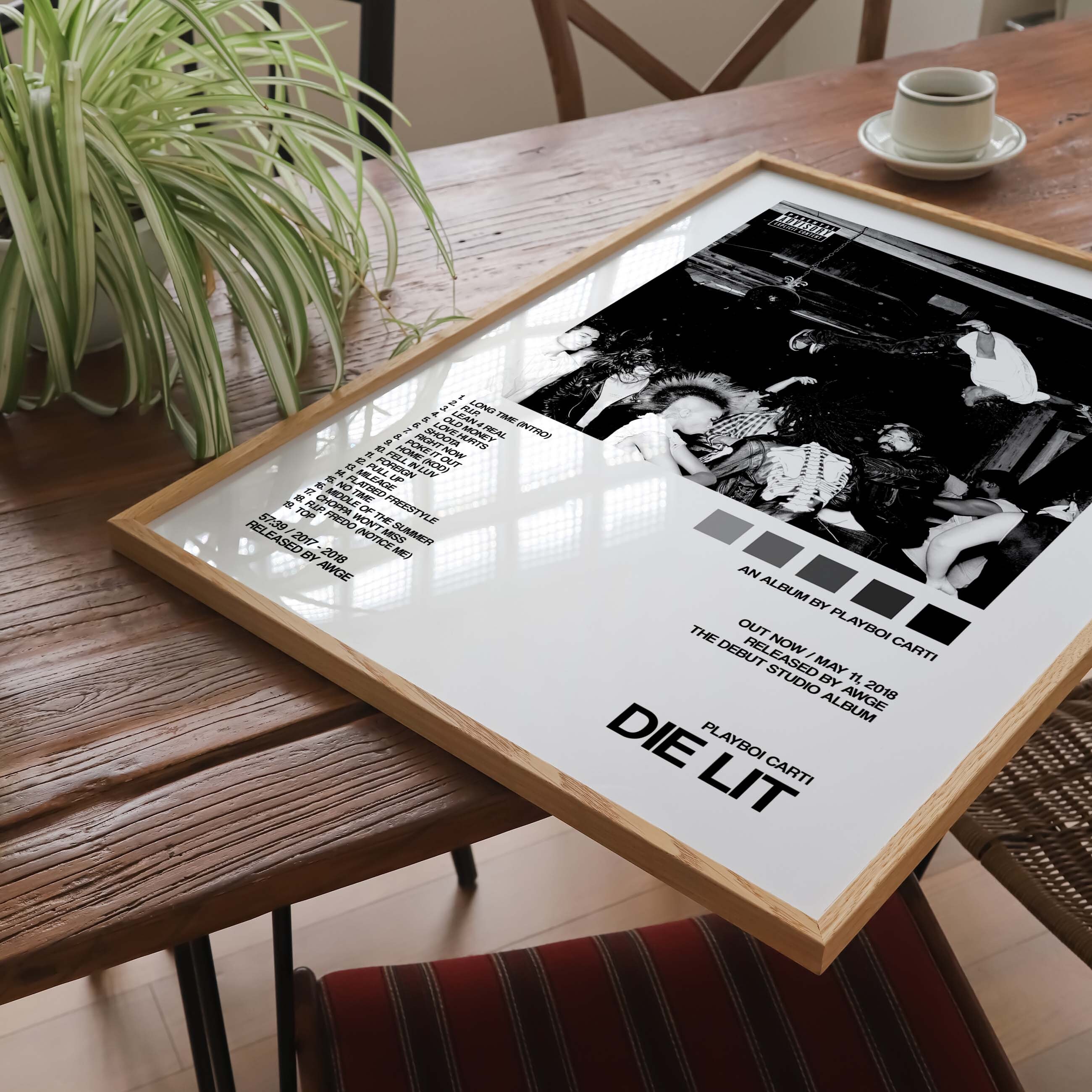 Playboi Carti 'die Lit' Album Cover Poster, Poster Print Wall Art ...