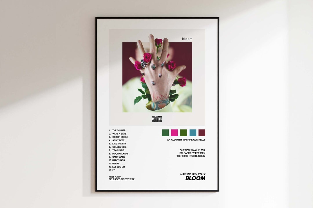 Machine Gun Kelly 'bloom' Album Cover Poster, Poster Print Wall Art ...