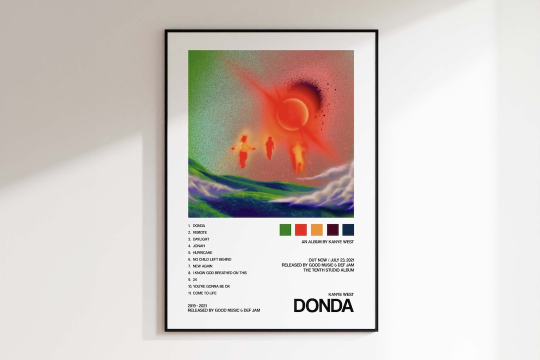 Kanye West 'donda' Album Cover Poster, Poster Print Wall Art, Custom ...