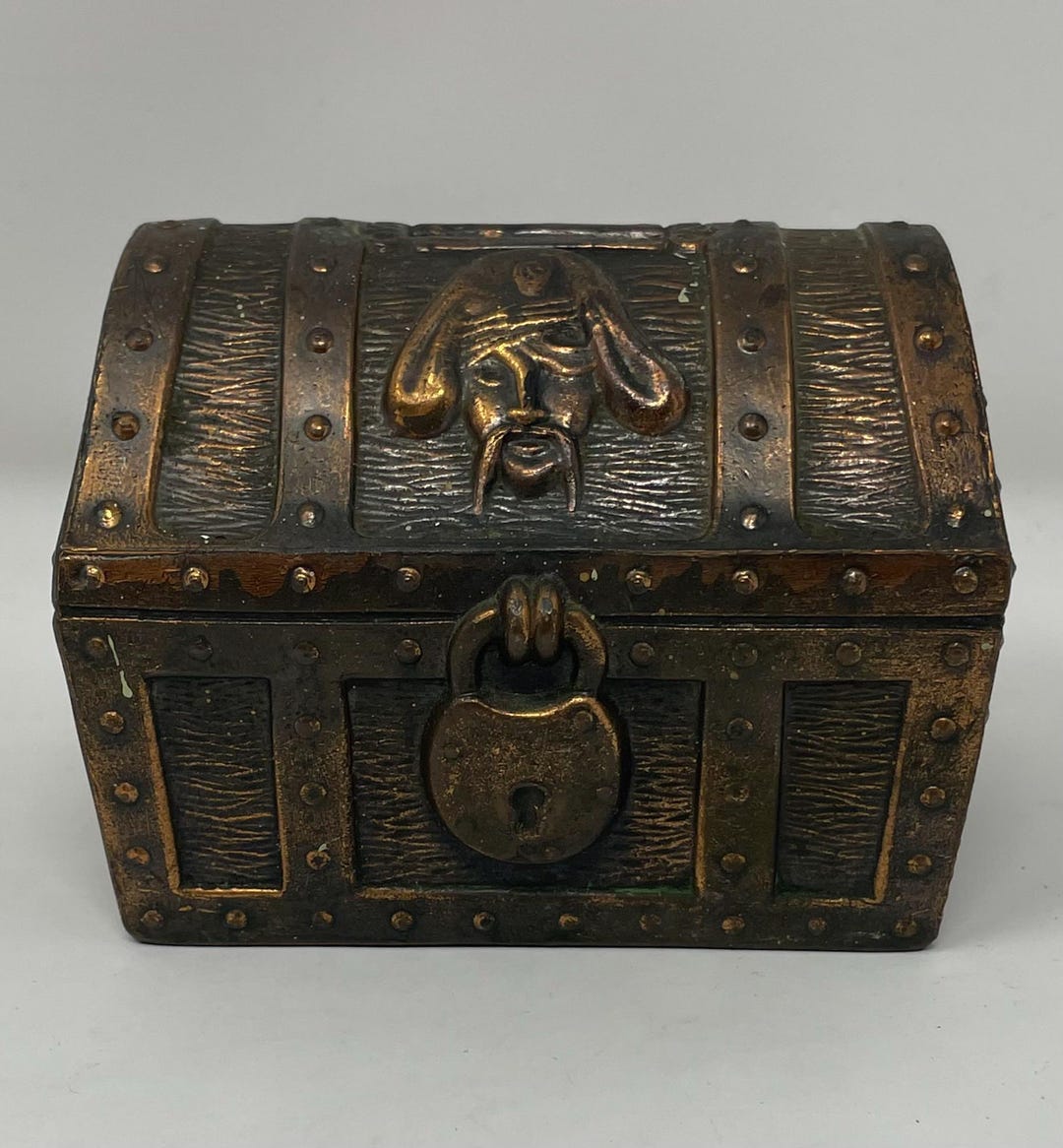 Antique Metal Pirate Treasure Chest Coin Bank 1950s - Etsy