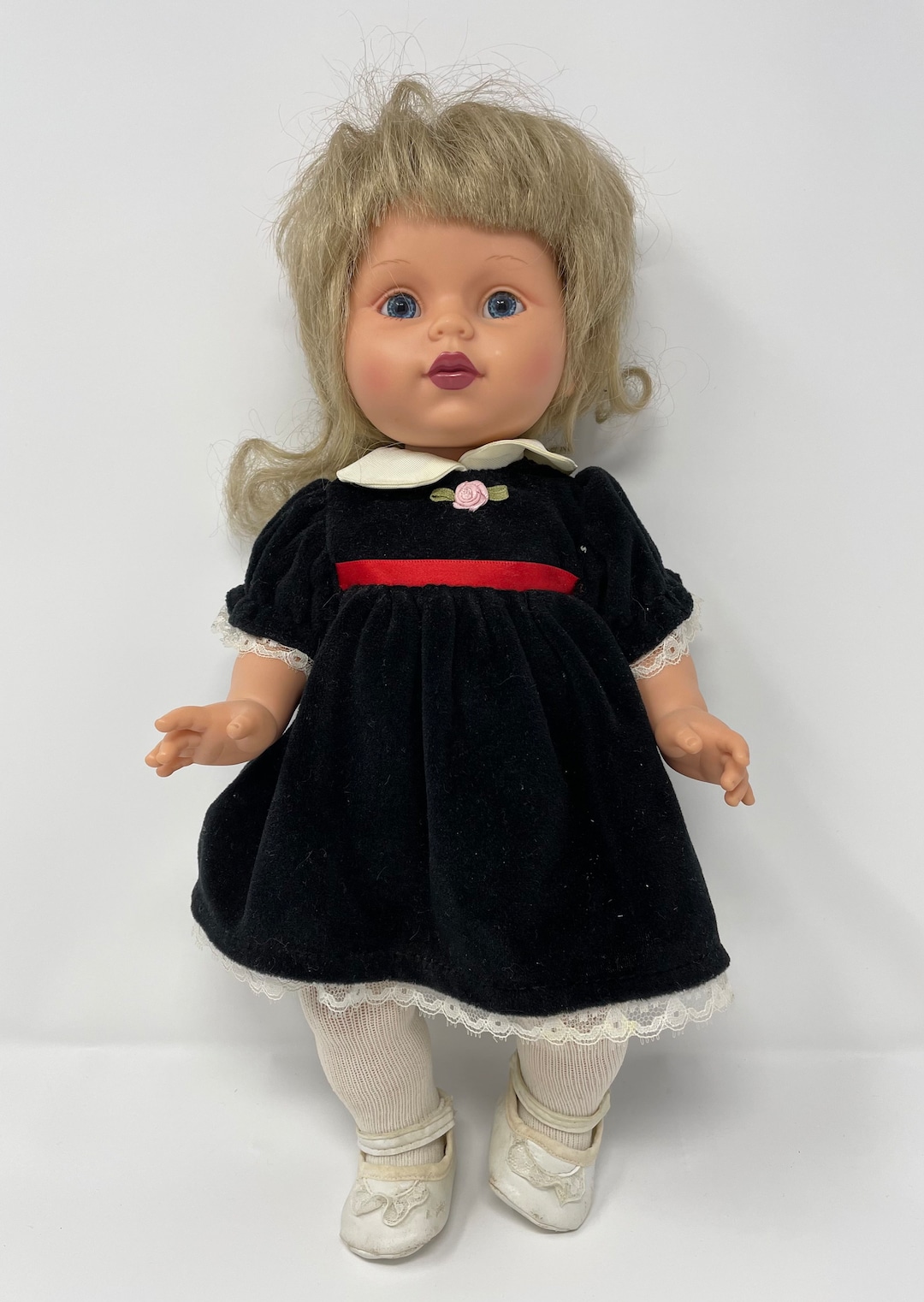 Baby so Beautiful Doll Blond in Black Velvet Playmates Toys 1995 BSB - Etsy
