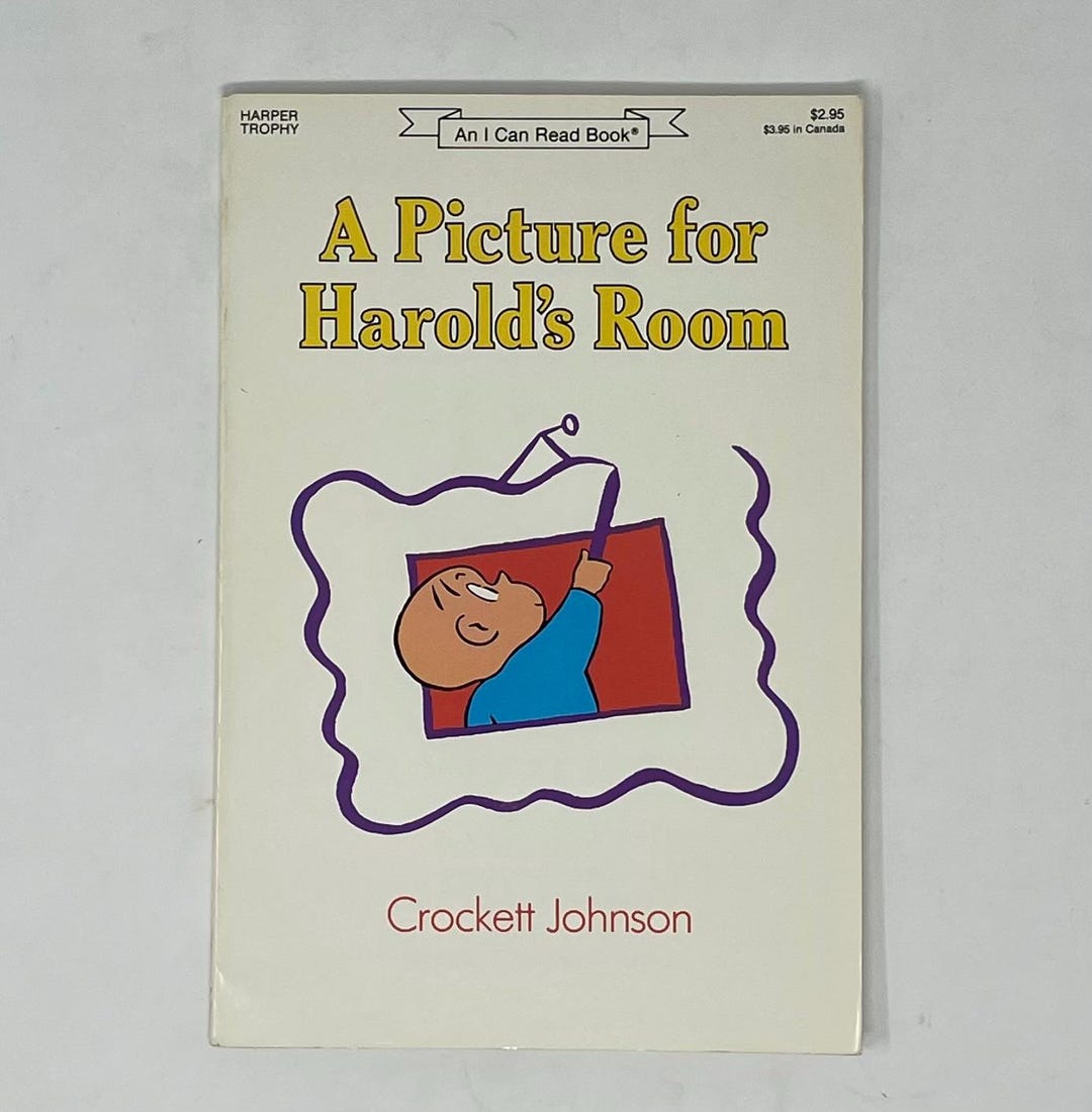 Vintage A Picture for Harold's Room by Crockett Johnson - 1985 - Etsy
