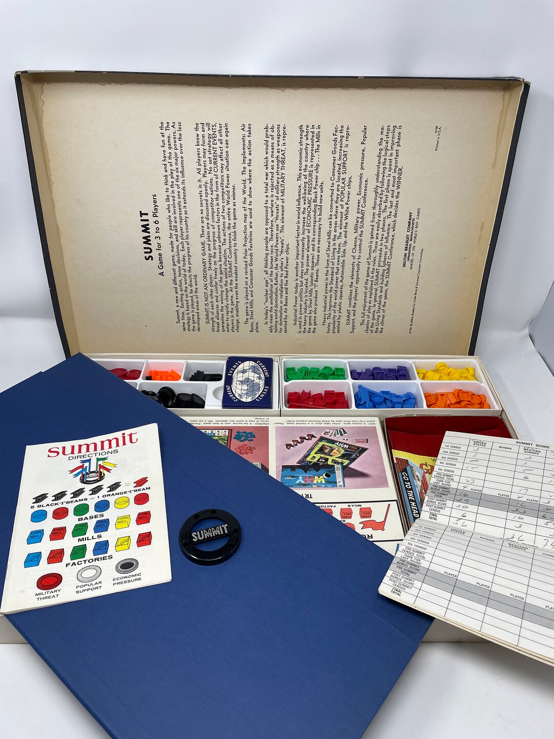 Vintage 1961 Milton Bradley SUMMIT Board Game - Used - Etsy