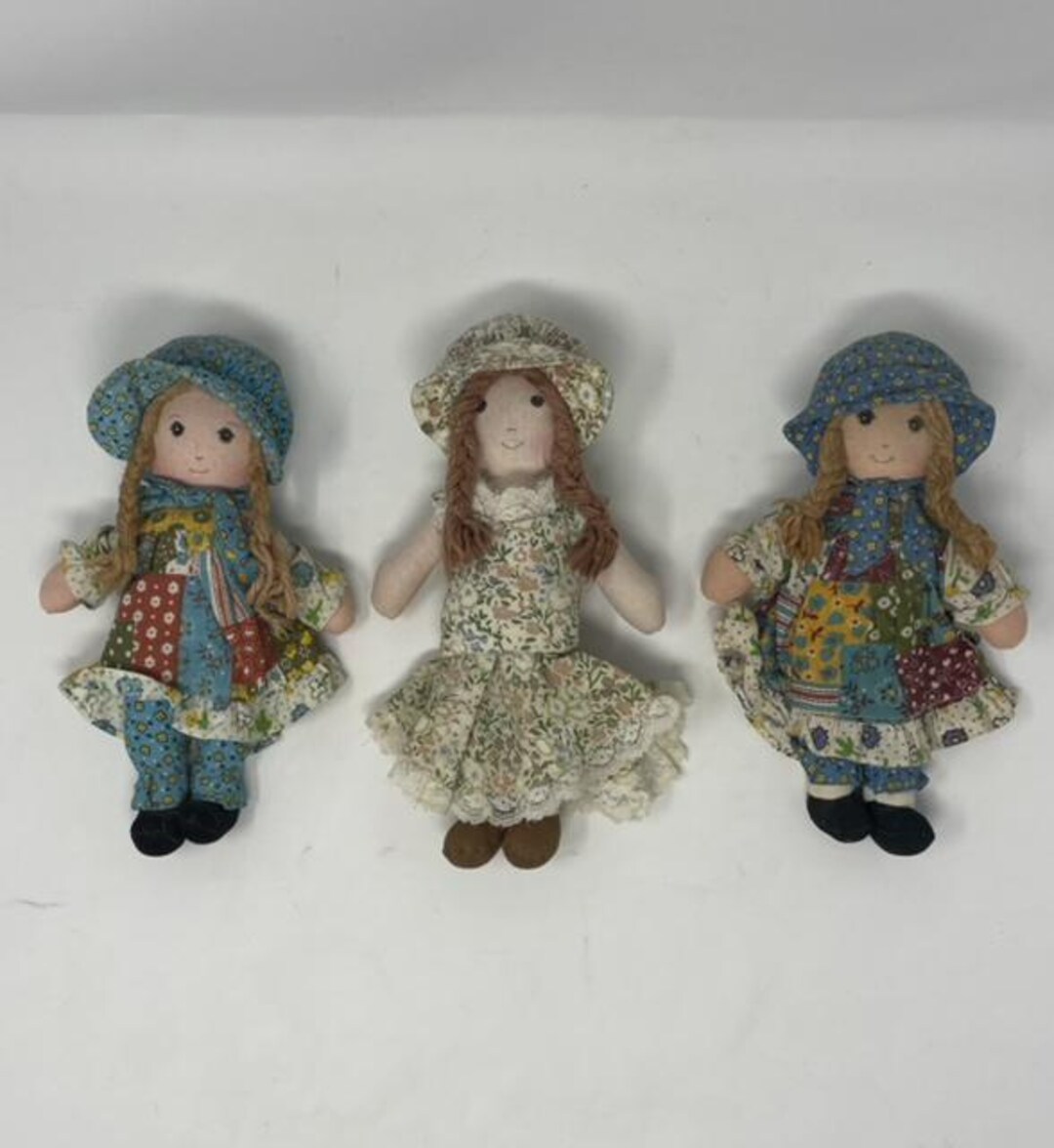 Lot of 3 Vintage 1970s Holly Hobbie and Heather Knickerbocker Plush ...