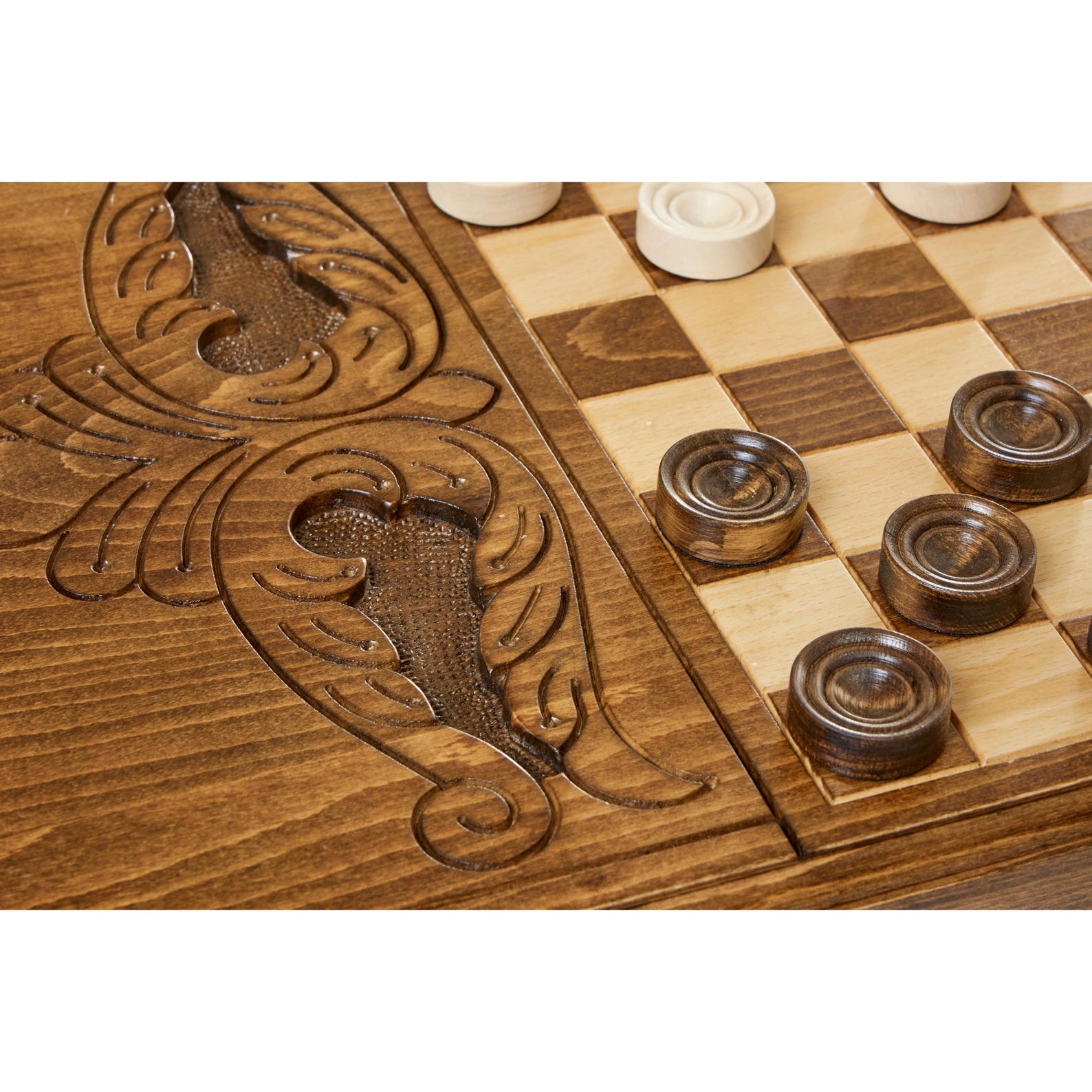 Handmade Luxury Wooden Backgammon Set. Bright Eagle Edition. Nardy ...