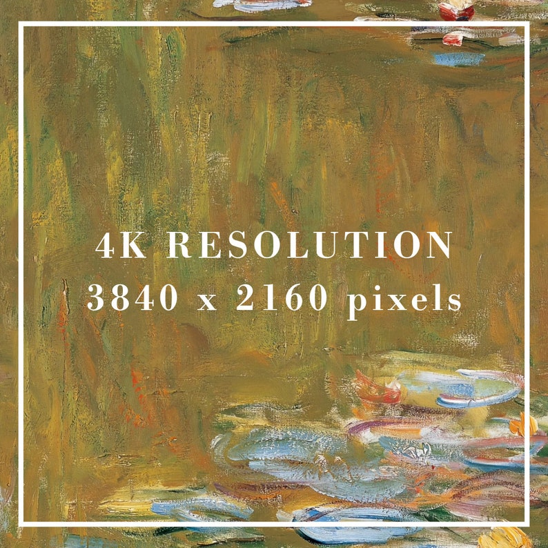 Samsung Frame TV Art SET 12 Claude Monet Abstract Paintings Water ...