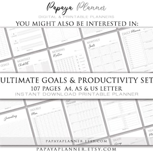 Wellness Planner - Printable Planner, Personal Planner, Self ...