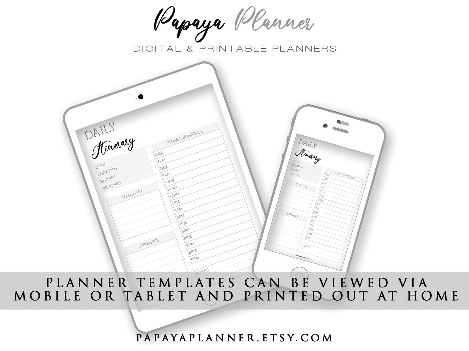 Daily Study Planner - Printable Planner, Education Template, Study Plan ...