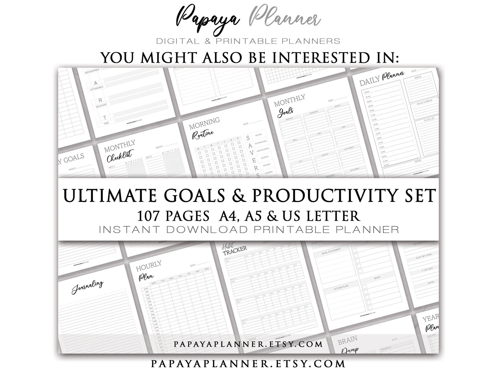 Class Attendance Tracker Printable Planner, Education Template, Study ...