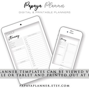 Checklist Tasks List - Printable Planner, Productivity Planner, Habit ...