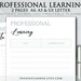 Professional Learning Printable Planner, Education Template, Study Plan ...