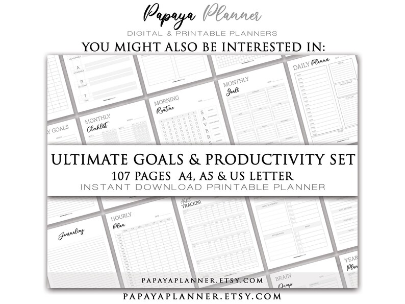 Vacation Planner Printable Planner, Personal Planner, Leisure Planner ...