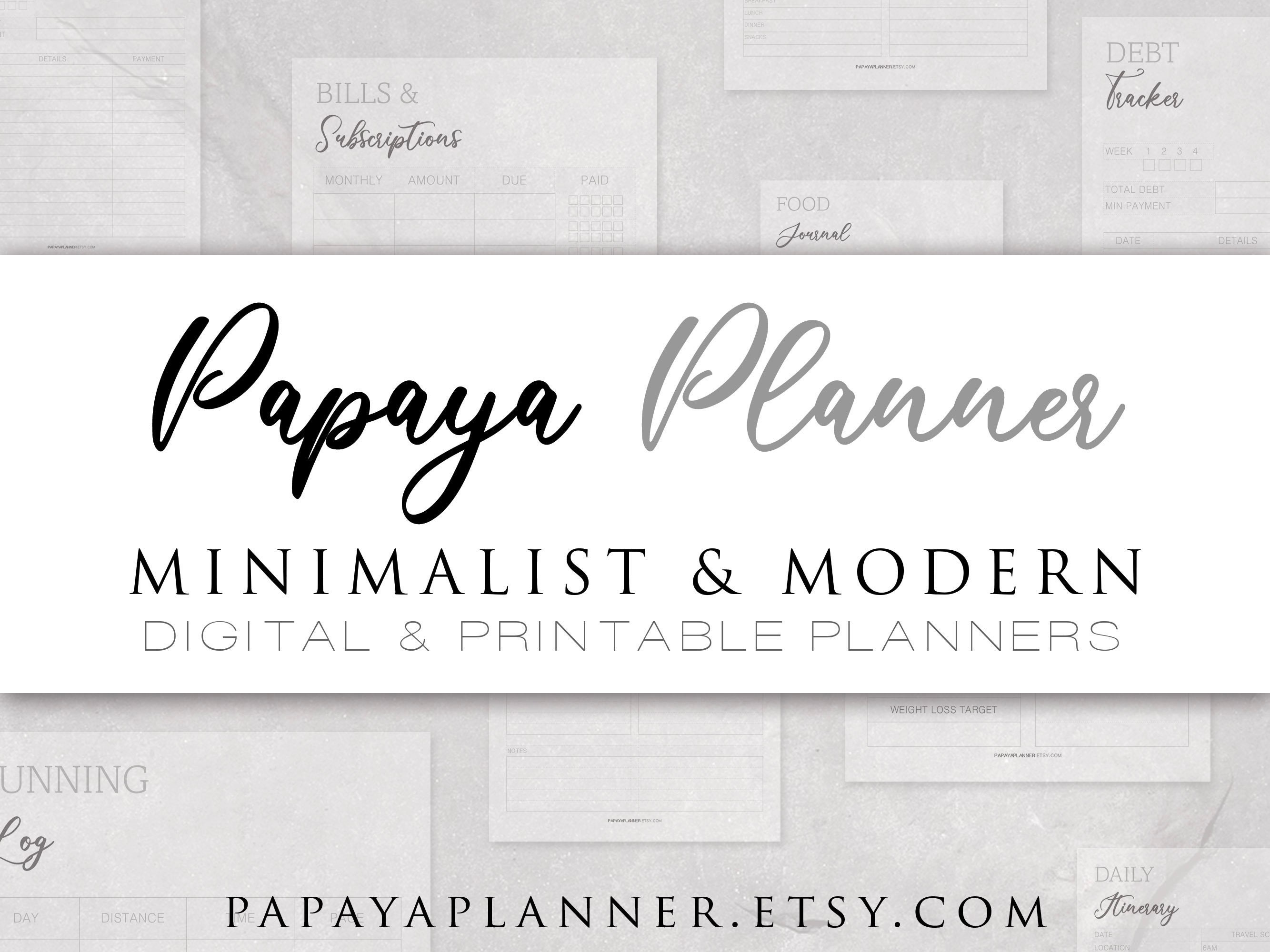 Financial Tactics & Strategy - Printable Planner, Bills Template ...