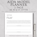 Aida Model Planner - Printable Planner, Personal Planner, Social Media ...