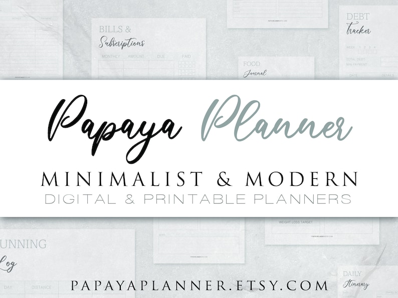 Monthly Budget Pack Printable Planner, Financial Template, Spending Log ...