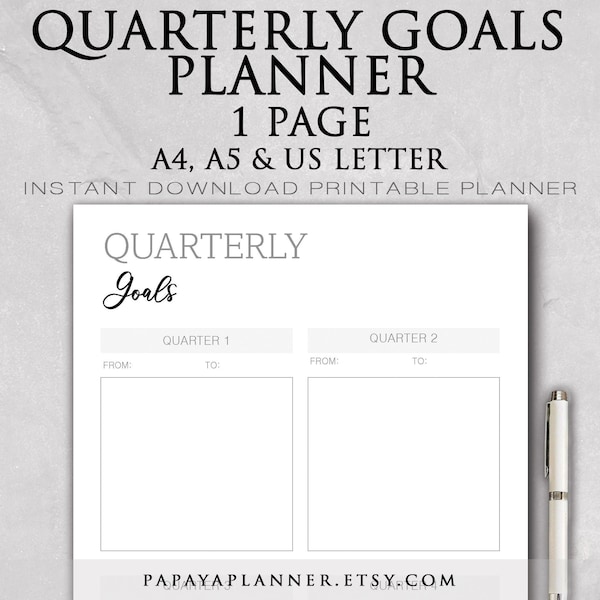 Goal Tracker - Etsy