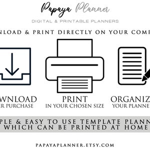Smart Goals Planner - Printable Planner, Productivity Planner, Habit ...