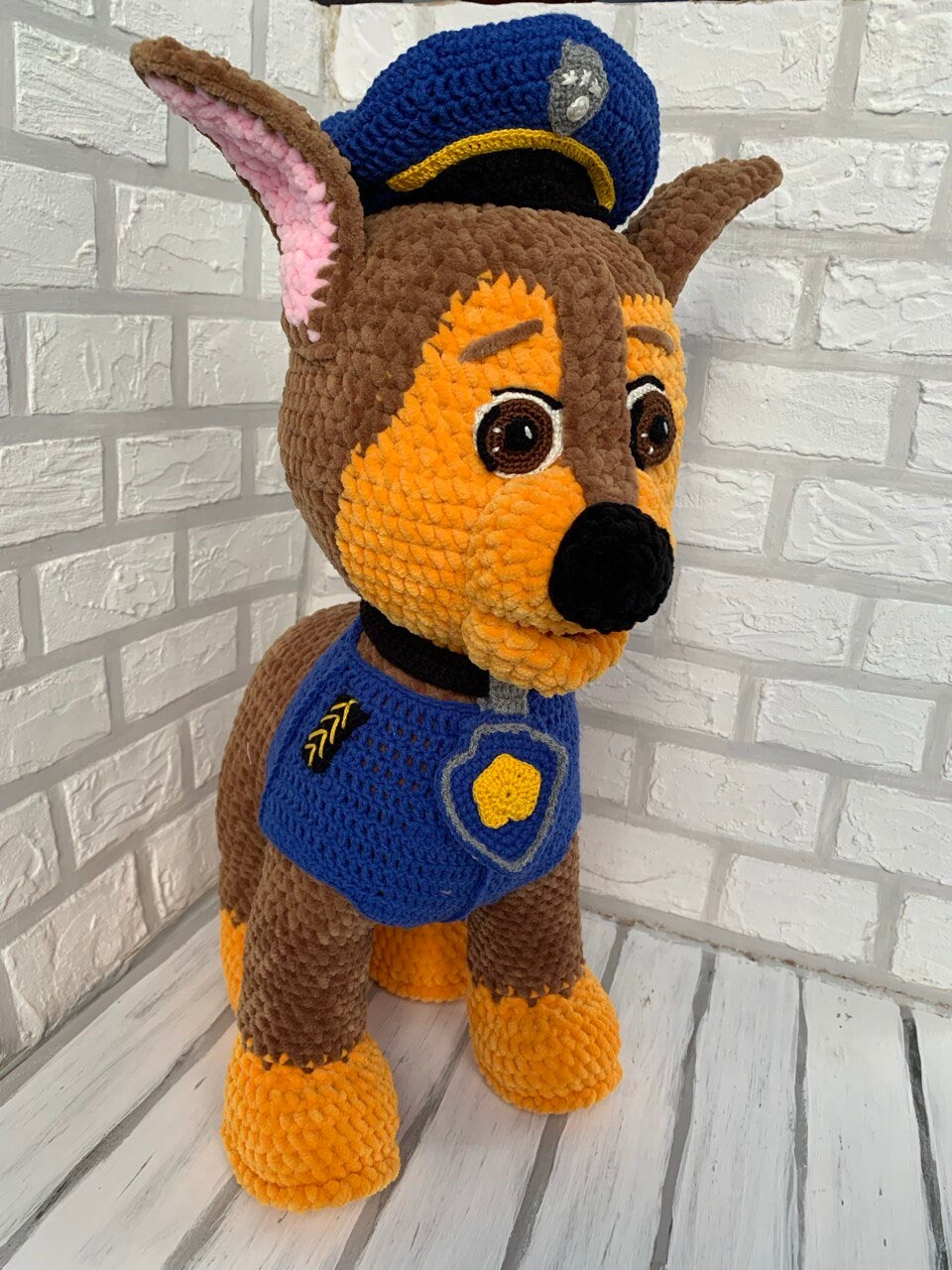 PAW Patrol Chase Handmade Crocheted Toy - Etsy