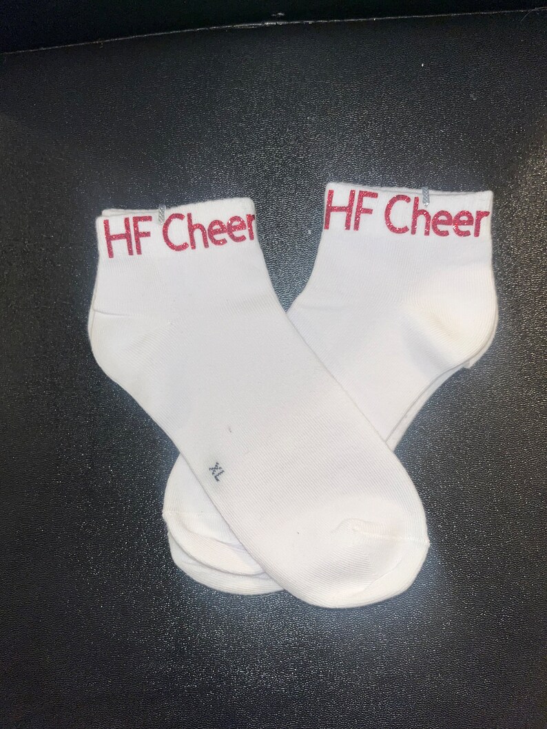 Personalized Cheer Socks - Etsy