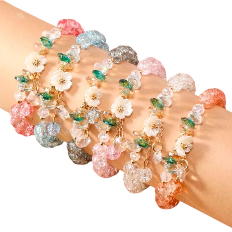 Glass Bead Bracelet - Etsy