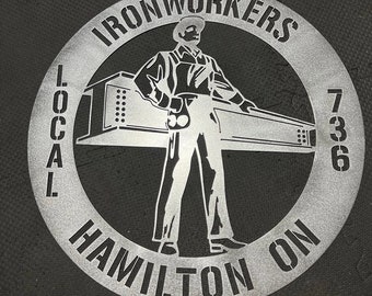 Metal Ironworker Sign Custom Made, Current Job or Retirement Gift, Gift ...